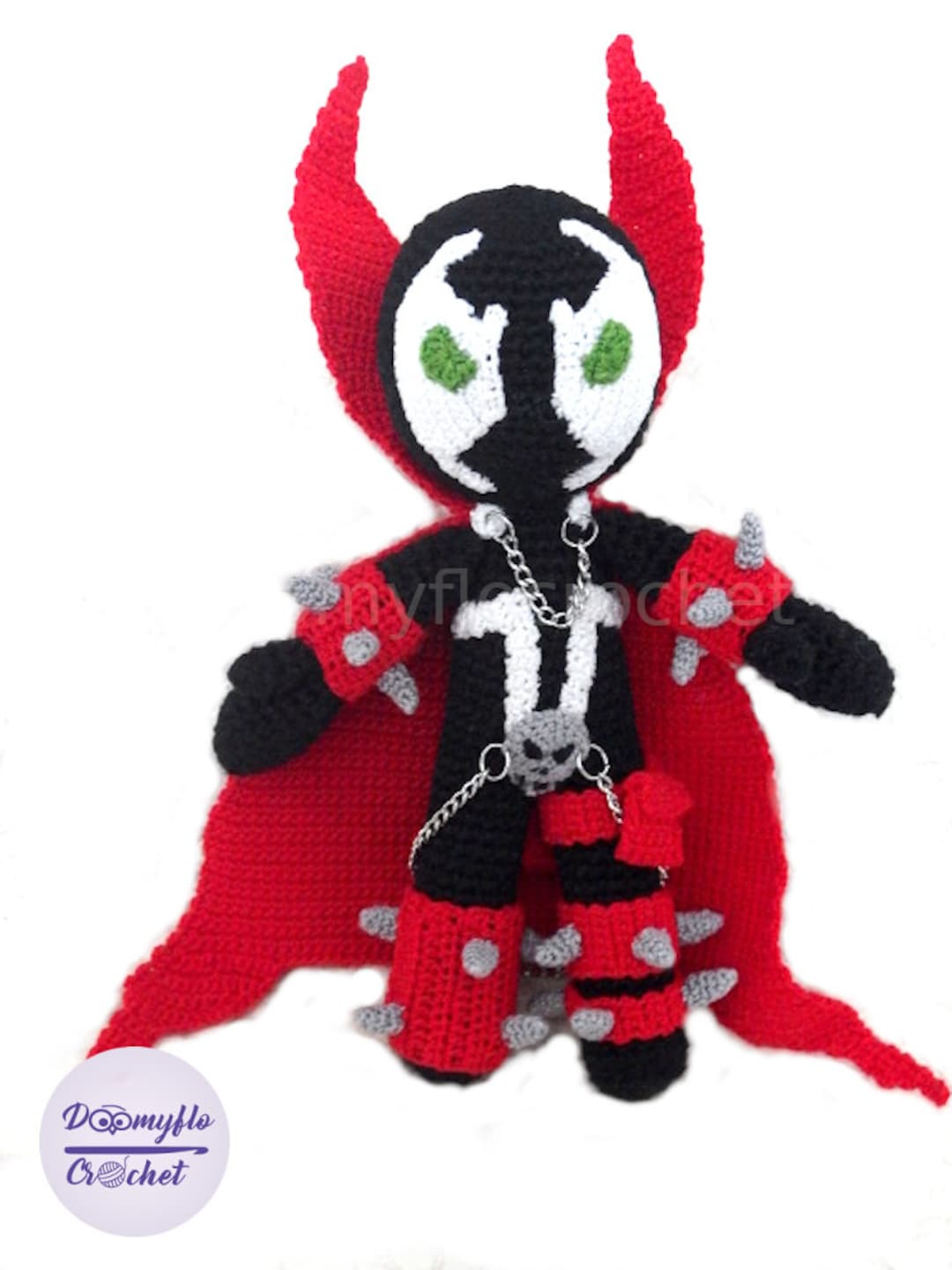 Spawn Doll Textile Crocheted Figurine; Amigurumi Superheroe Comics Us - Etsy