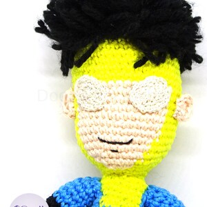 Invincible Superhero Comics Cotton Crochet Doll - Etsy