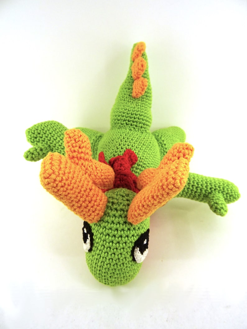 Konqi Dragon Plush KDE Linux Mascot Handmade Crochet Cotton - Etsy Canada