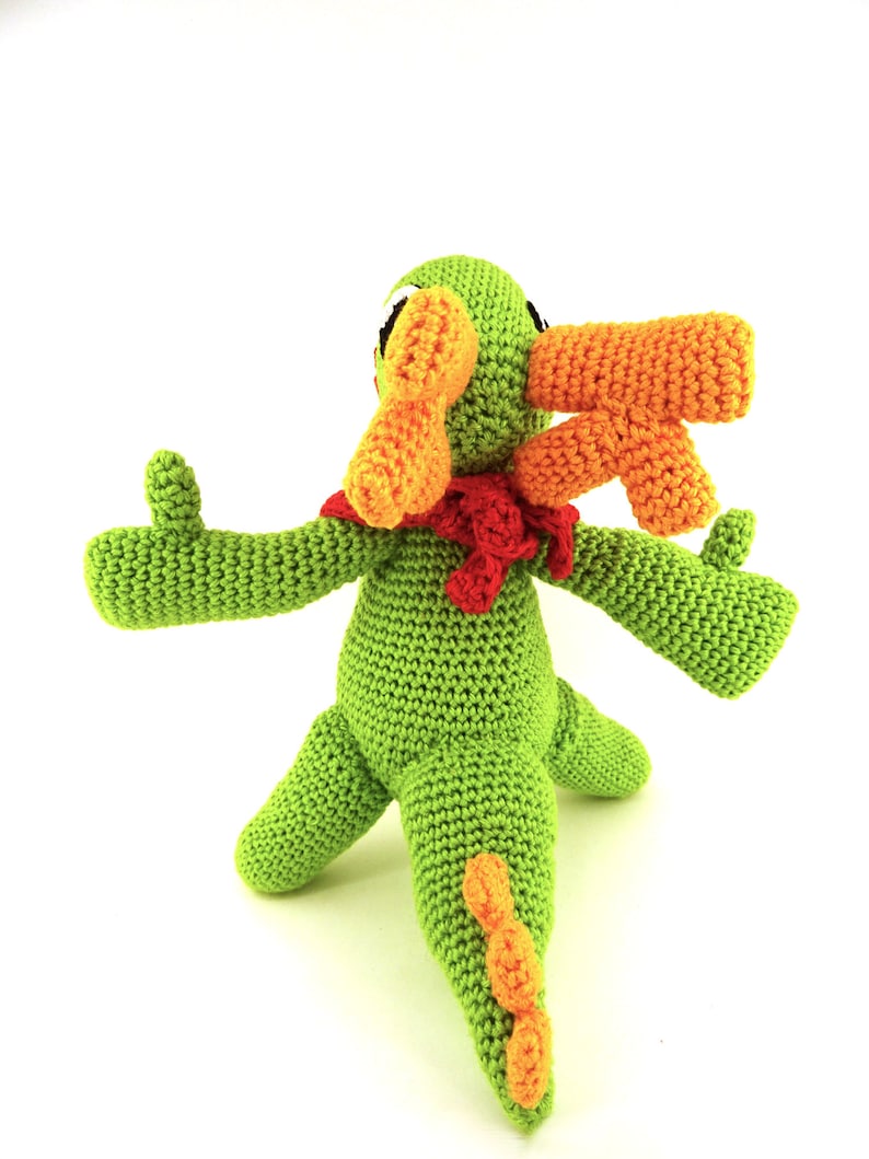 Konqi Dragon Plush KDE Linux Mascot Handmade Crochet Cotton - Etsy Canada