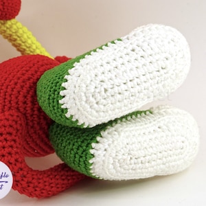 Red Demon Daemon Beastie BSD Devil Mascot Free BSD Crochet Cotton ...