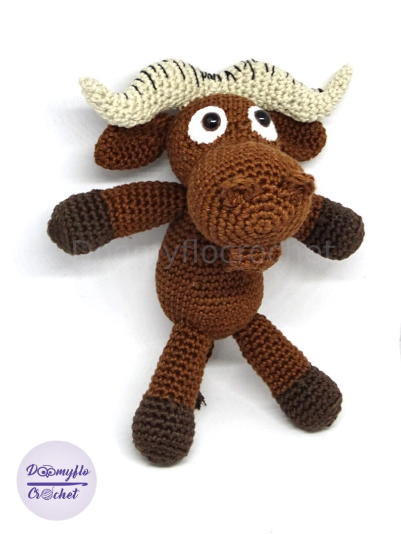 GNU/Linux mascot wildebeest amigurumi | Etsy