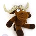 Gnu/linux Mascot Wildebeest Amigurumi - Etsy