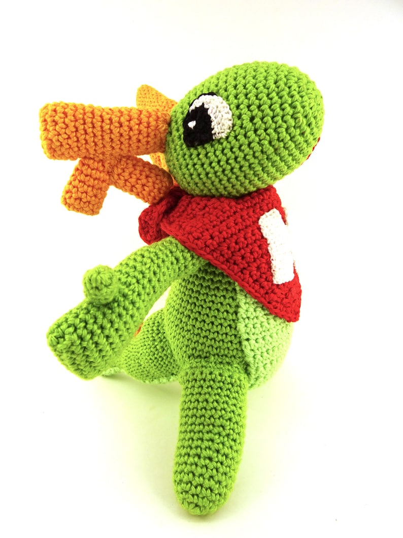Konqi Dragon Plush KDE Linux Mascot Handmade Crochet Cotton - Etsy Canada
