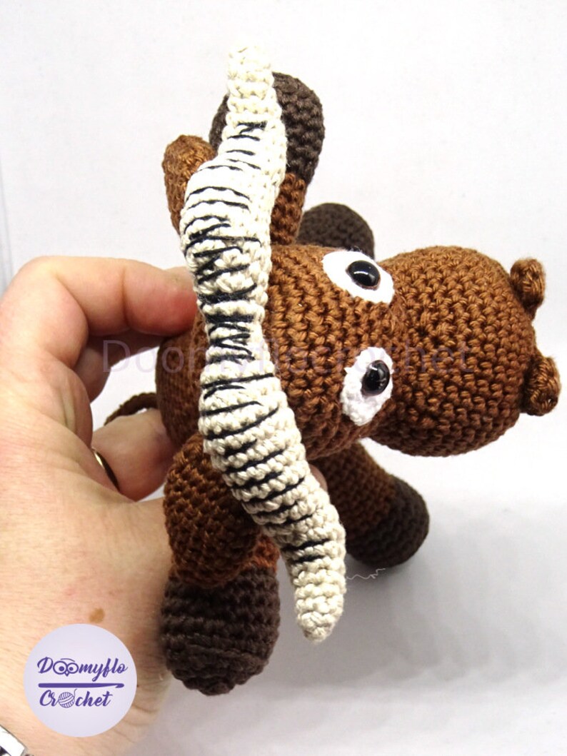 GNU/Linux mascot wildebeest amigurumi | Etsy