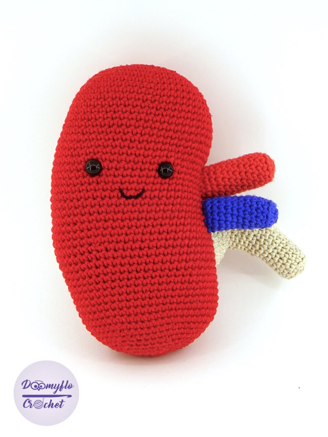 Human Kidney Handmade Crochet Cotton Plush Anatomy Medicine - Etsy