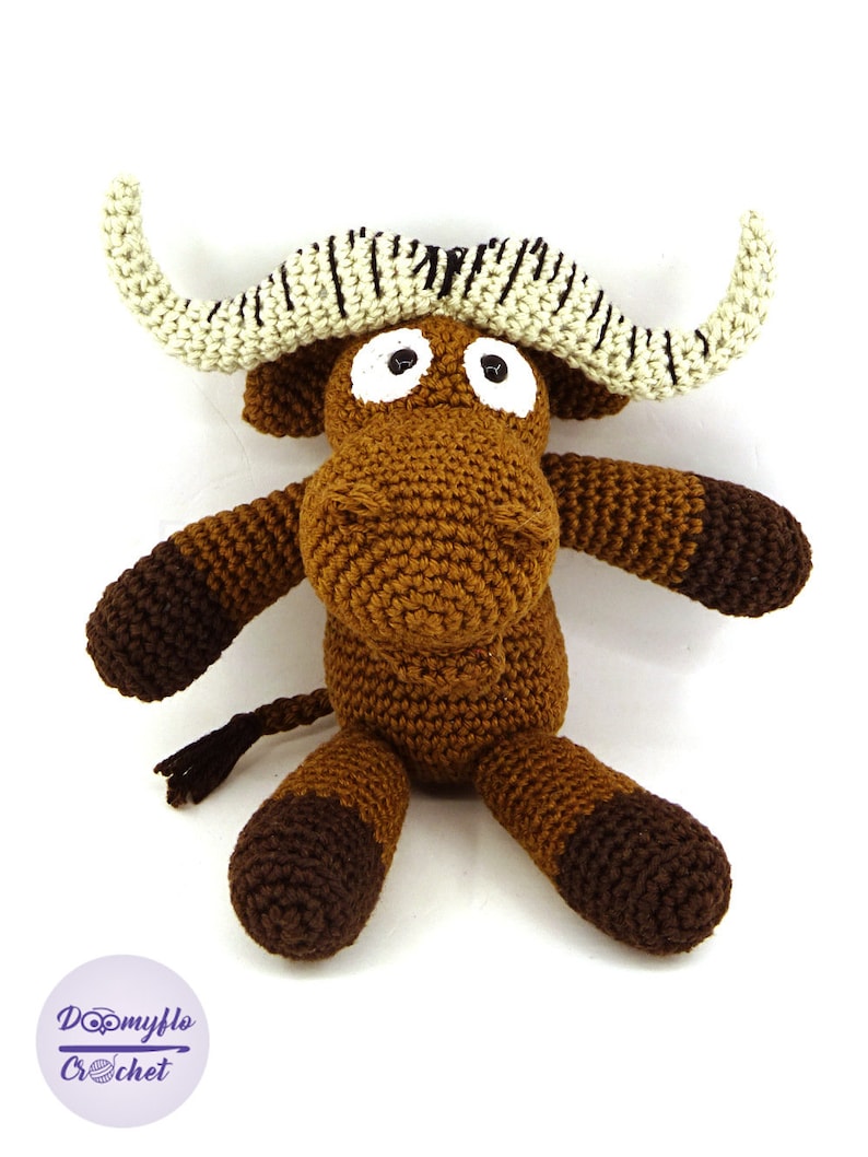 Gnu/linux Mascot Wildebeest Amigurumi - Etsy