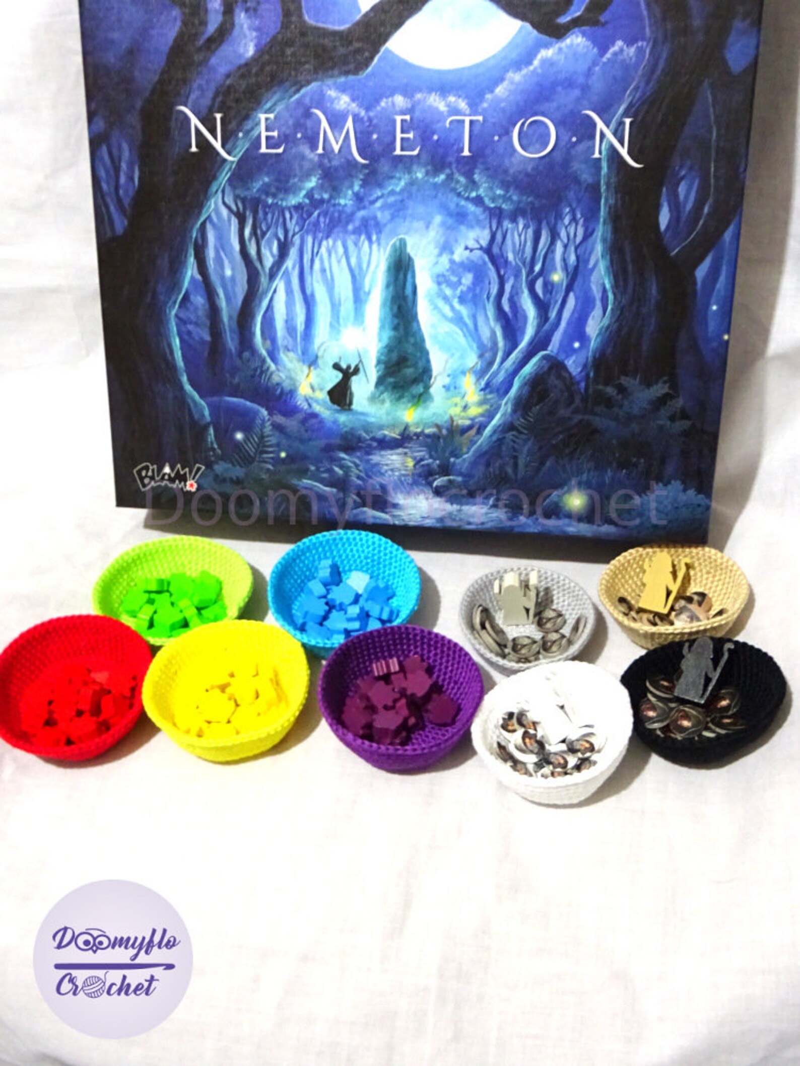 Nemeton Cotton Crochet Bowl Set for BLAM Druids Board Game | Etsy