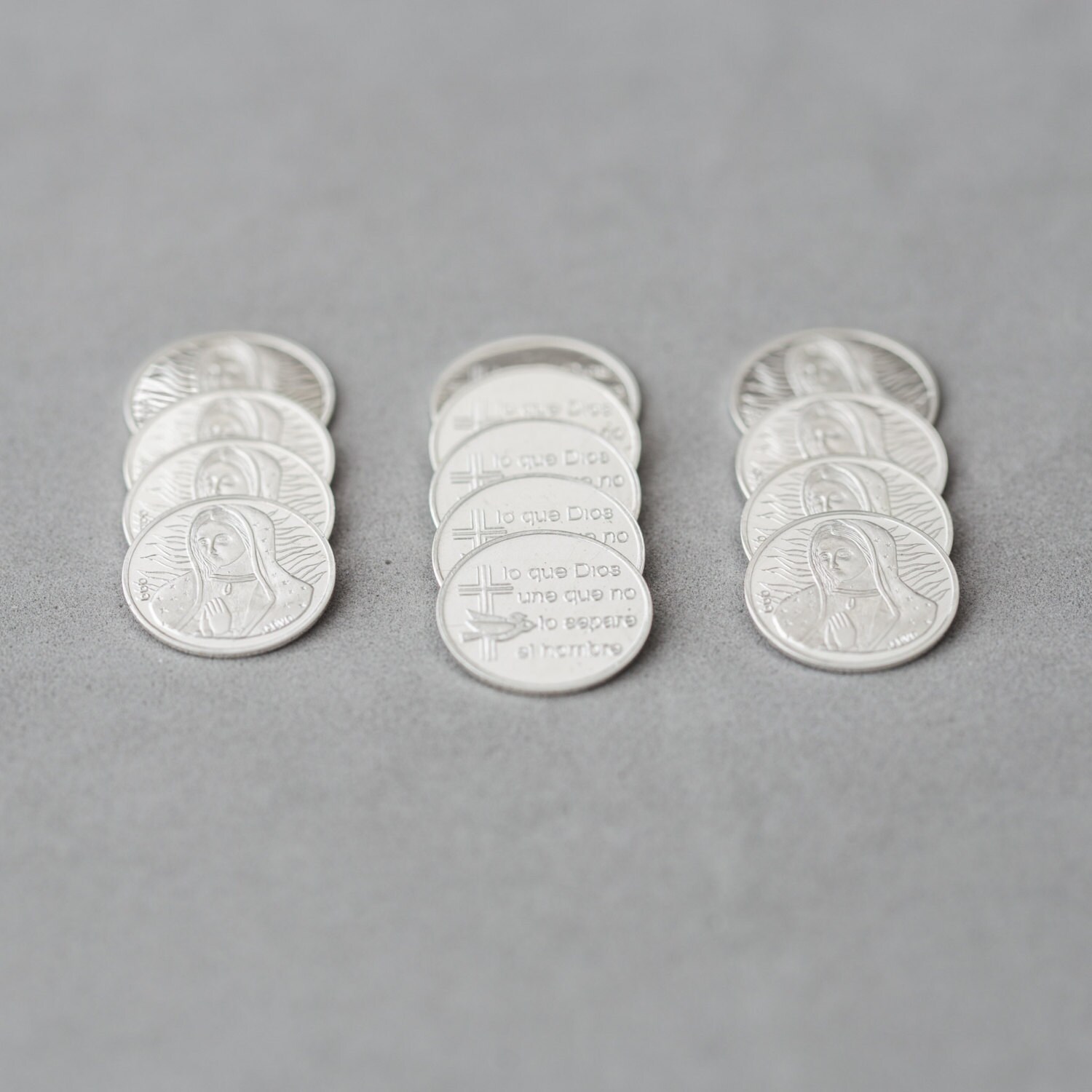 Virgin Mary 999 Fine Silver Wedding Coins Made to Order | Etsy