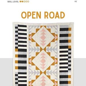 Open Road Quilt Pattern by Toad and Sew Geometric Quilt Pattern Modern ...