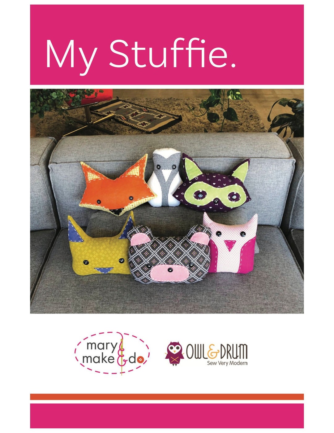 Animal Stuffies Sewing Pattern, Beginner Plush Toys (printed Pattern ...