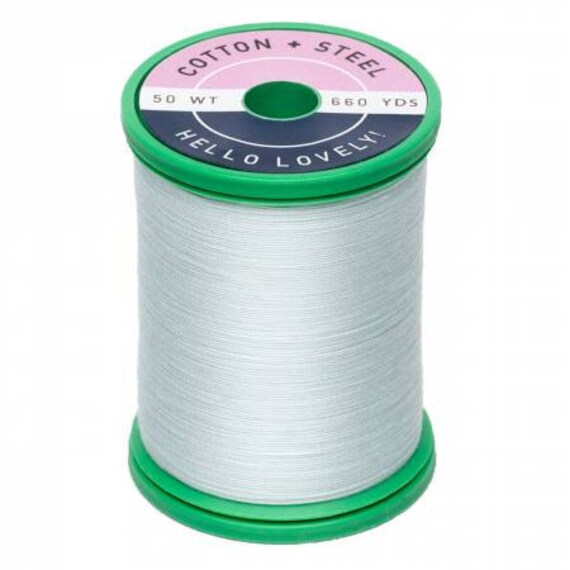 Cotton Steel Thread by Sulky Jade Tint Egyptian Cotton 50 WT - Etsy