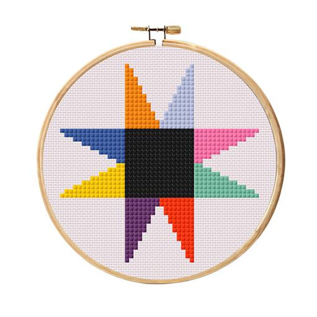 Beginner Cross Stitch Kit by Aster Sprig for Owl & Drum Sawtooth Star ...