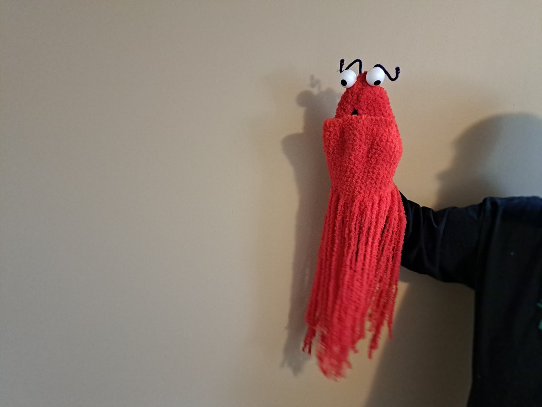 Soft Crochet Monster Hand Puppet. Alien Yip Yip, - Etsy