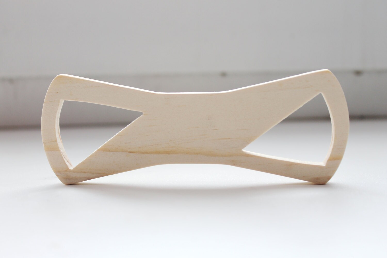 Unfinished Wooden Bow Tie With the Triangles Inside Natural - Etsy