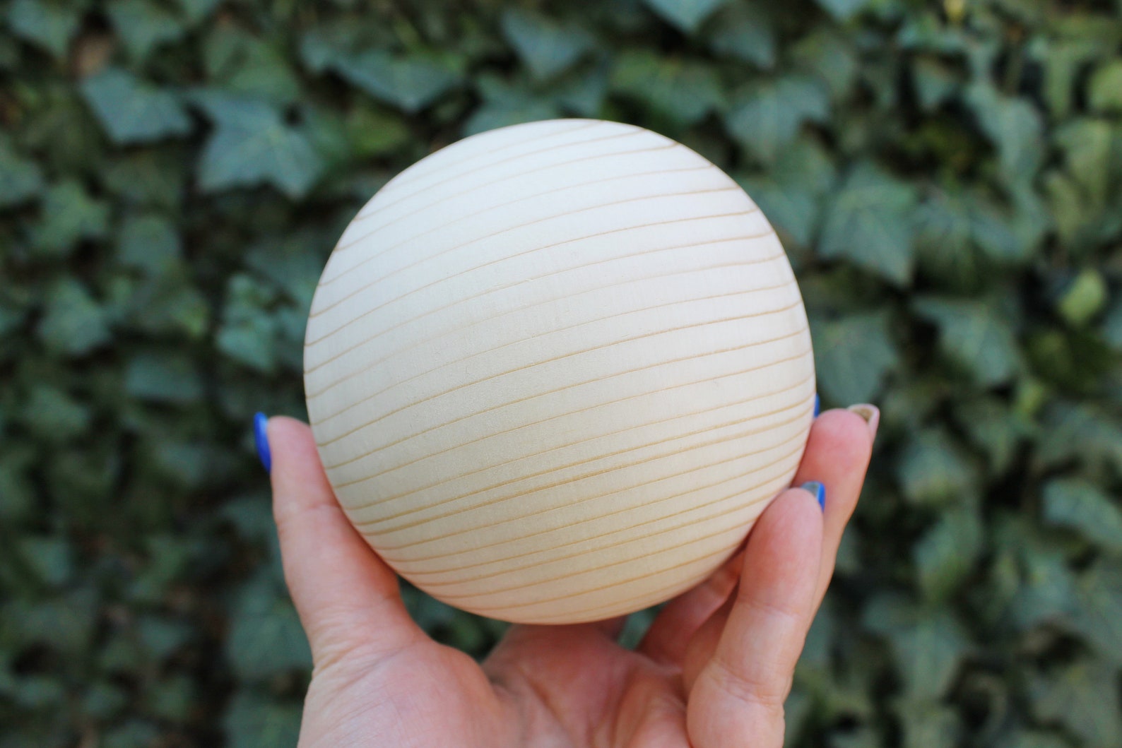 100 Mm 3.9 Inches BIG Wooden BALL Bead Made of Pine Wood | Etsy