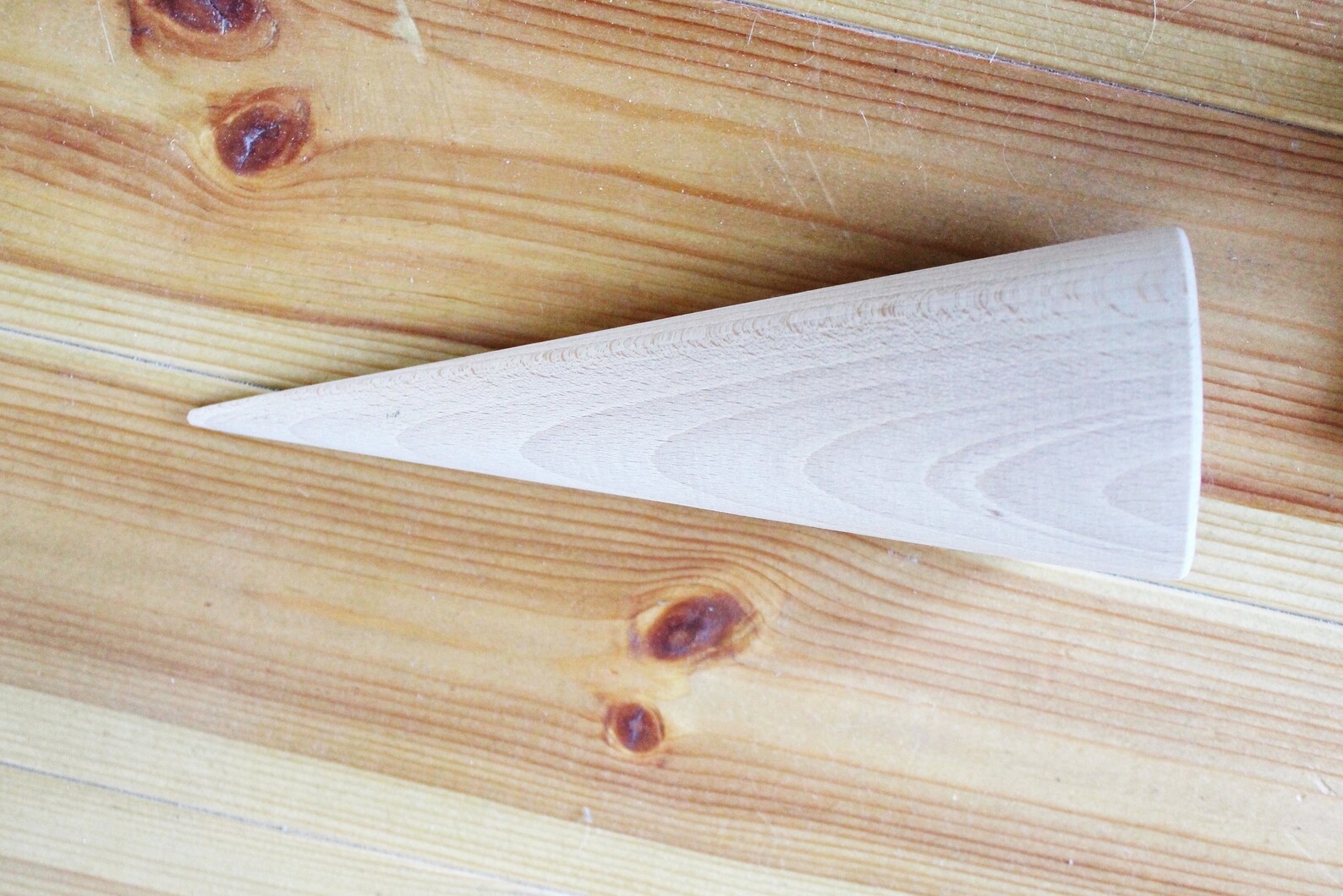 Big Wooden Cones 245 Mm X 75 Mm 9.6x3 Inch Natural - Etsy