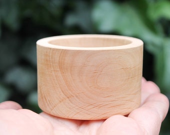Round Unfinished Wooden Box With Cover Natural Eco - Etsy