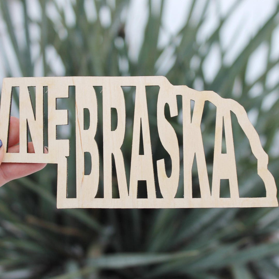 Nebraska State Inschrift/Anhänger/Schlüsselanhänger/Kreuzstich Rohlinge ...