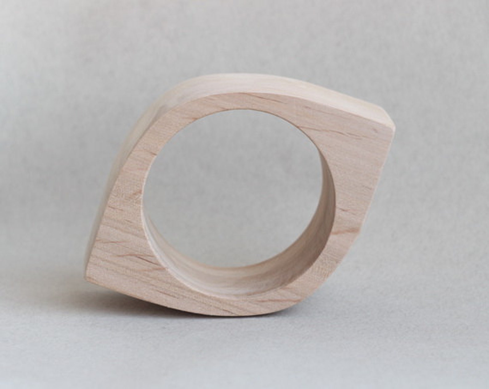 40 Mm Wooden Bangle Unfinished Eye Shape - Natural Eco Friendly NE40 - Etsy