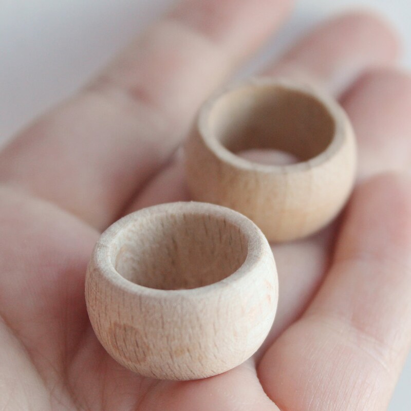 Wooden Ring Set - Etsy