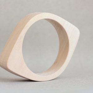 20 Mm Wooden Bangle Unfinished Eye Shape - Natural Eco Friendly NE 20 ...