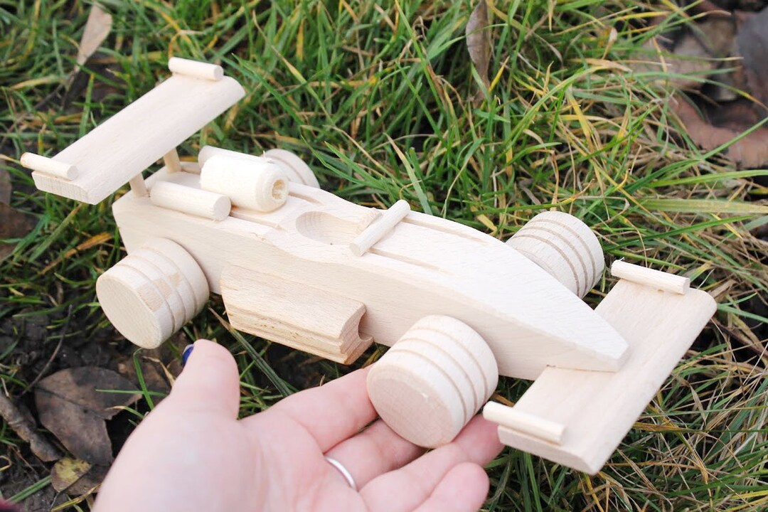Racing-car Unfinished Blank, Wooden Toy, Made of Eco Friendly Beech ...