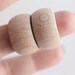 Set of 2 Unfinished Wooden Finger Rings 21 Mm 0.82 Wooden Connector ...