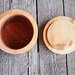 100 Mm X 100 Mm Round Unfinished Wooden Box Boiled in Olive - Etsy