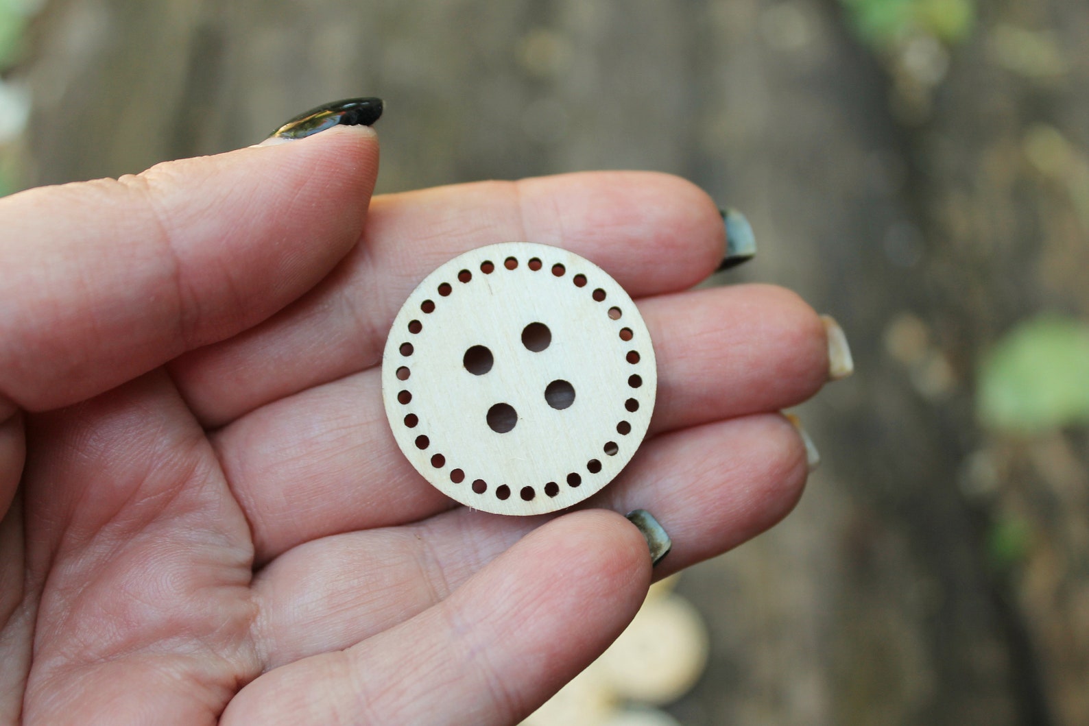 Set of 10 Unfinished Laser Cut Round Buttons 30 Mm 1.2 - Etsy