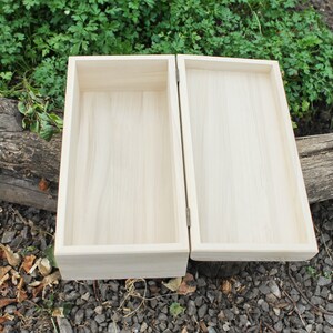 Big Wooden Box Rounded Lid Rectangular Unfinished Wooden Box 300 Mm 11. ...