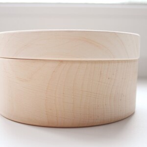 110 Mm Round Unfinished Wooden Box With Cover Natural, Eco Friendly 110 ...