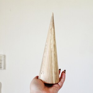 Big Wooden Cones 245 Mm X 75 Mm (9.6x3 Inch)- Natural Eco-friendly ...
