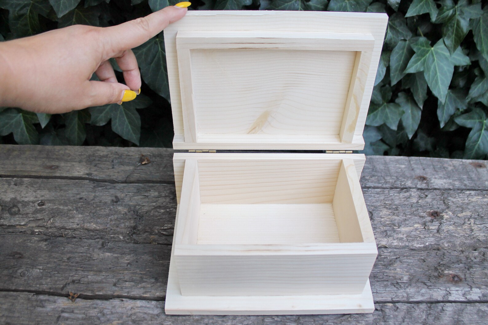 Book-box 210x140 mm eco-friendly made of pine wood | Etsy