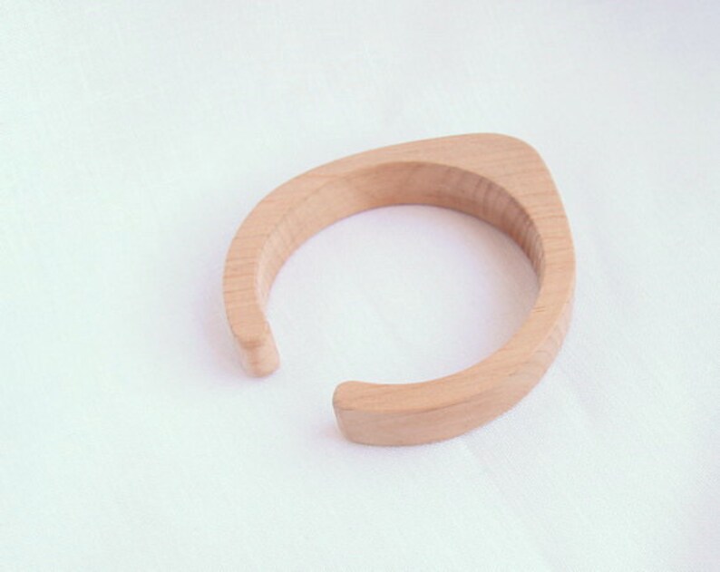 15 Mm Wooden Cuff Unfinished Drop Shape Natural Eco Friendly | Etsy