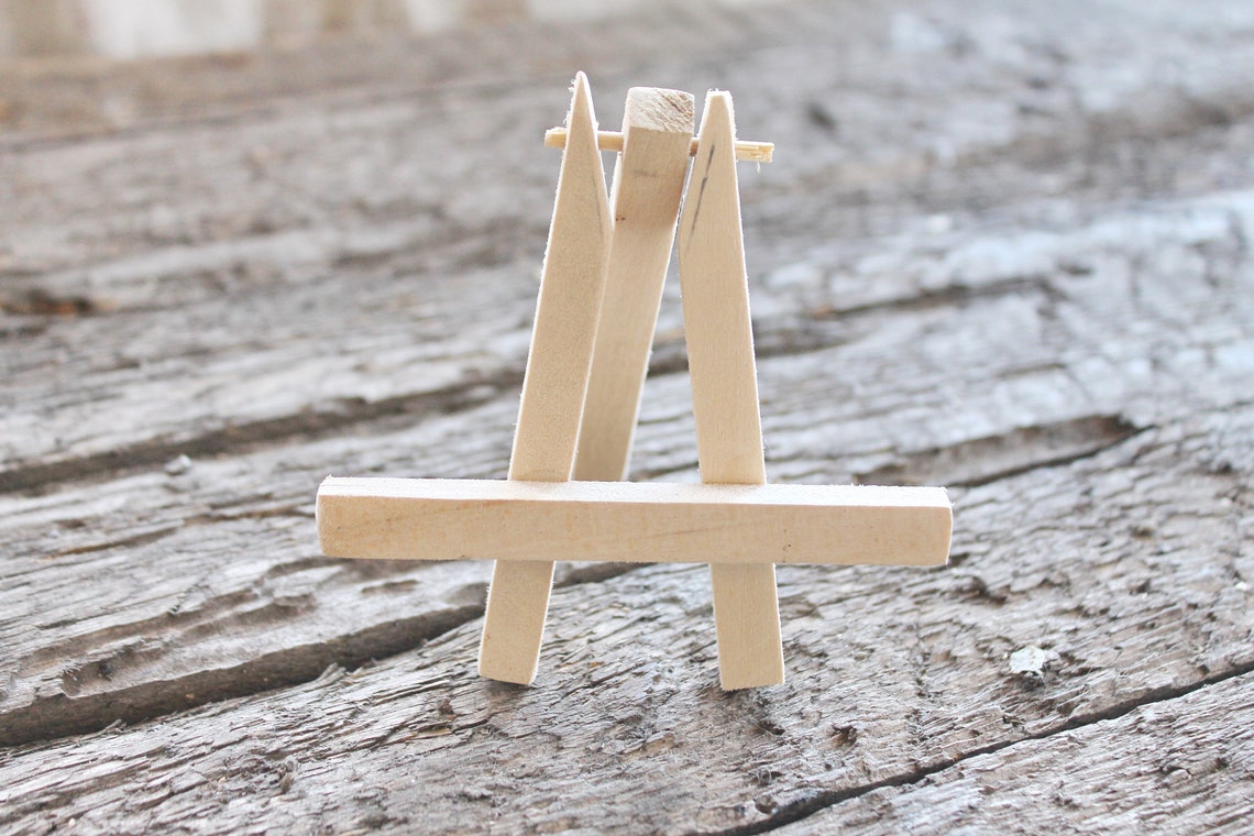 Miniature Easel Unfinished Wood Easel Miniature Painting - Etsy