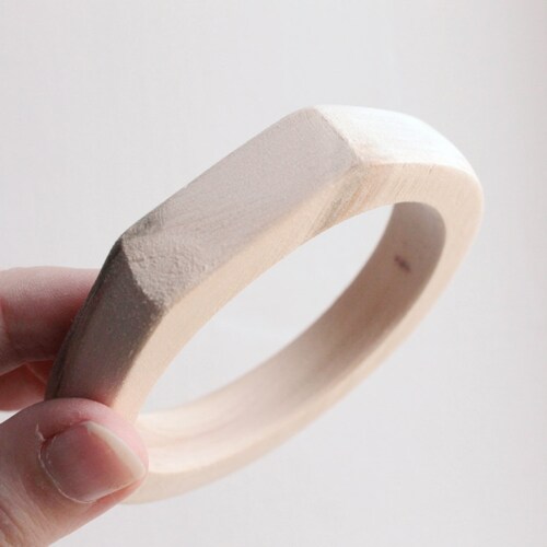 45 Mm Wooden Bangle Unfinished Eye Shape Natural Eco - Etsy