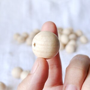 20 Mm Wooden Beads 50 Pcs Natural Eco Friendly R20mm - Etsy