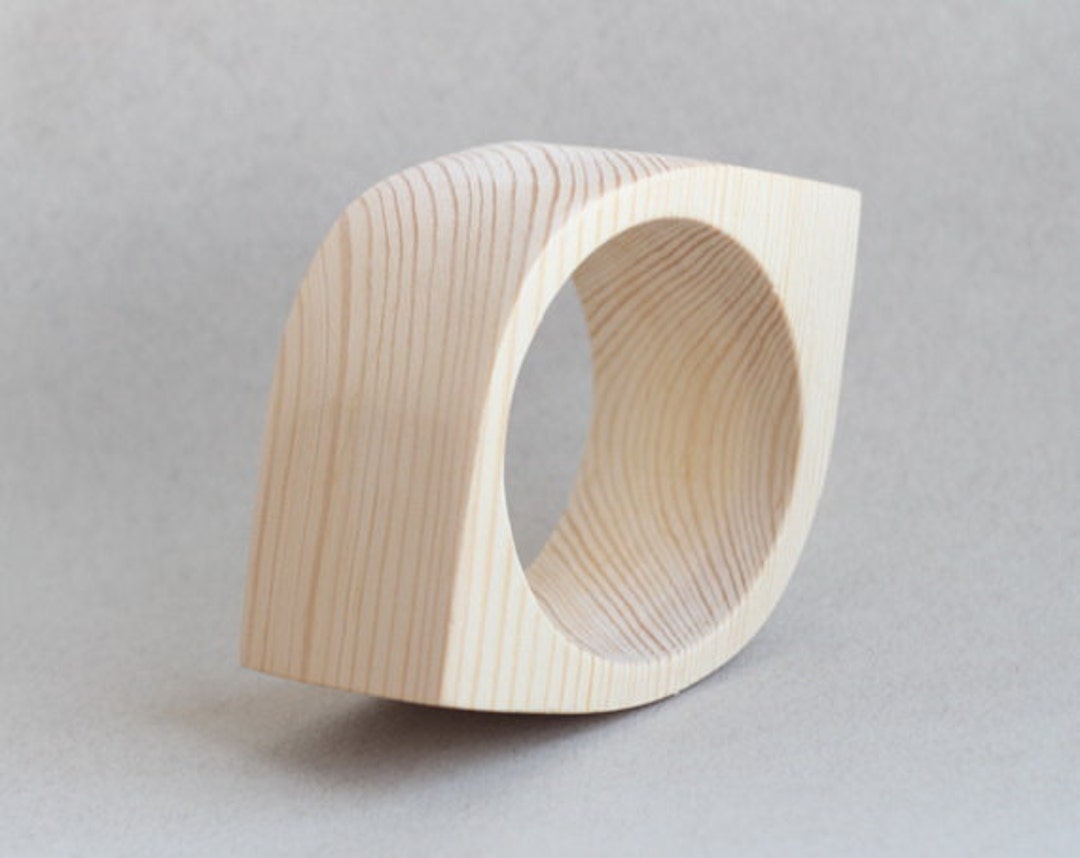 45 Mm Wooden Bangle Unfinished Eye Shape - Natural Eco Friendly NE45 - Etsy