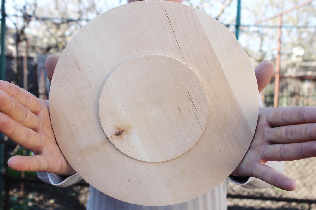 Wooden Plate 20 Cm 7.87 Inch Unfinished Natural Eco Friendly - Etsy