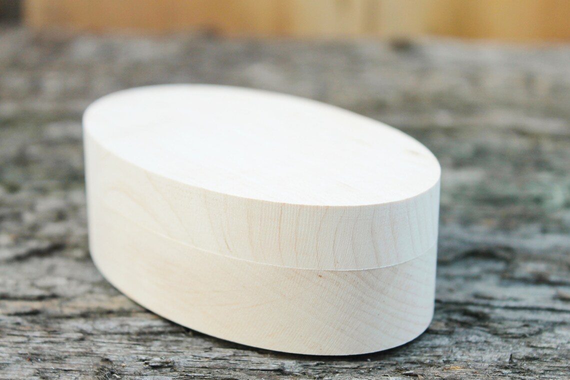 Oval Unfinished Wooden Box 115x68 Mm Eco-friendly Made - Etsy