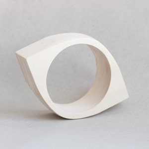 35 Mm Wooden Bangle Unfinished Eye Shape - Natural Eco Friendly NE35 - Etsy