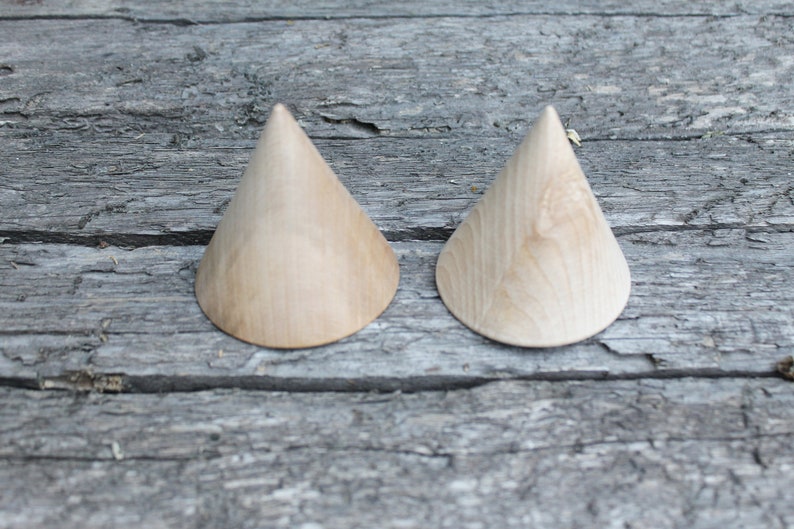 Big Wooden Cones 80x75 Mm - 3 Inches - Eco Friendly - CONES - Without ...