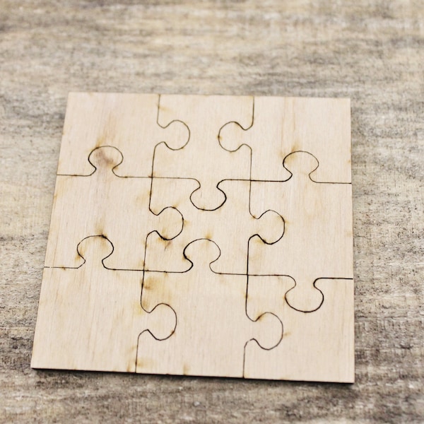 Wooden Square Puzzle - Etsy