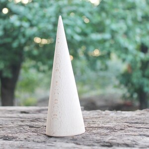 Big Wooden Cones 150 Mm X 50 Mm - Natural Eco-friendly - Beech Wood - Etsy