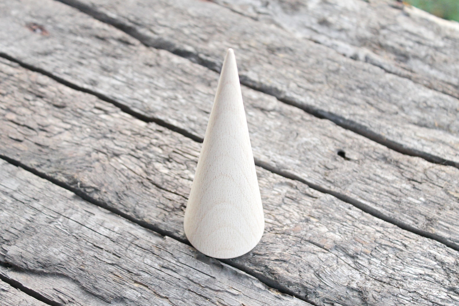 Big Wooden Cones 150 Mm X 50 Mm - Natural Eco-friendly - Beech Wood - Etsy