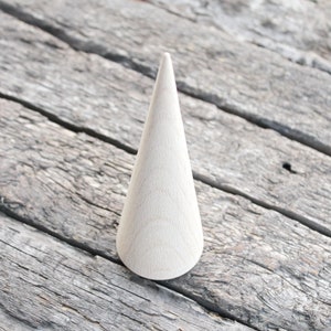 Large Wooden Cone 150mm - 5.9 Inch - Beech Wood Blank for Crafts ...