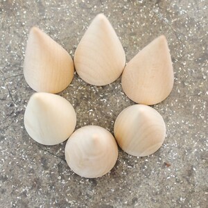 Big Wooden Cones 100 Mm X 36 Mm - Natural Eco-friendly - Etsy
