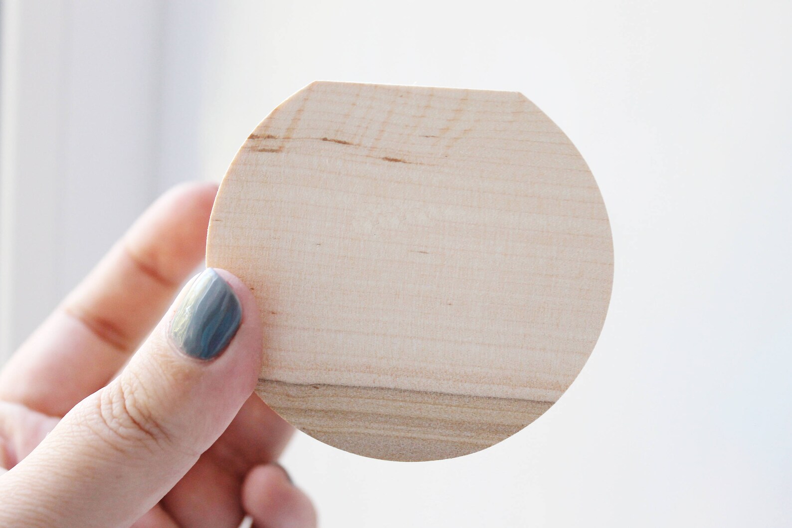 65 mm Round unfinished wooden box with cover on hinge | Etsy