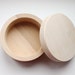 110 Mm Round Unfinished Wooden Box With Cover Natural, Eco Friendly 110 ...